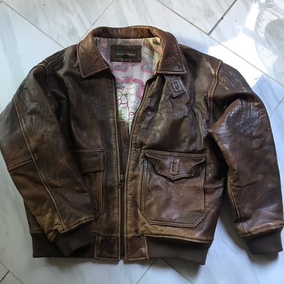 Outback Red | Jackets & Coats | Outback Red Leather Pilots Jacket Size ...